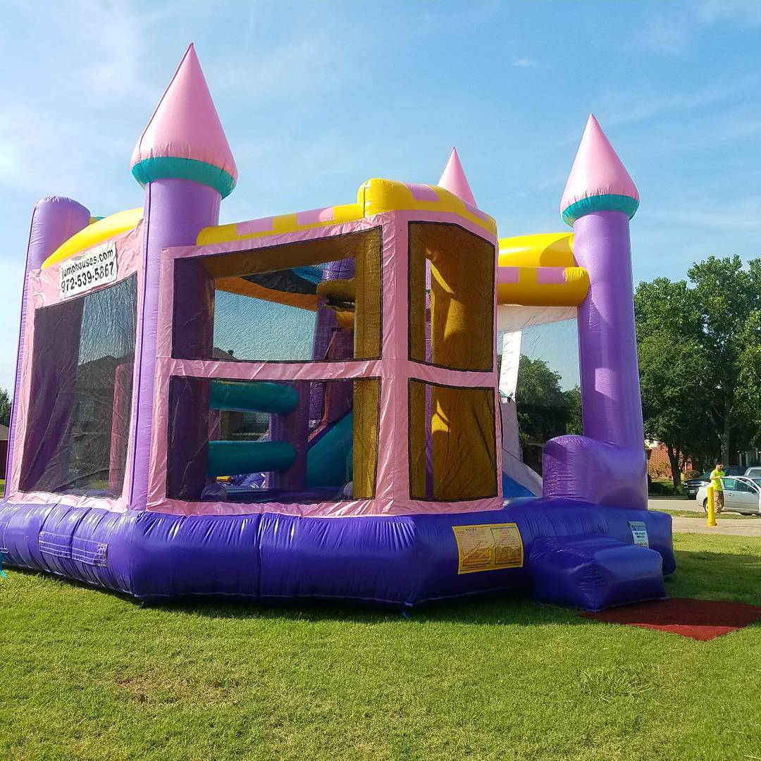 Dazzling 5-in-1 Combination Bounce House and Slide - Jump City