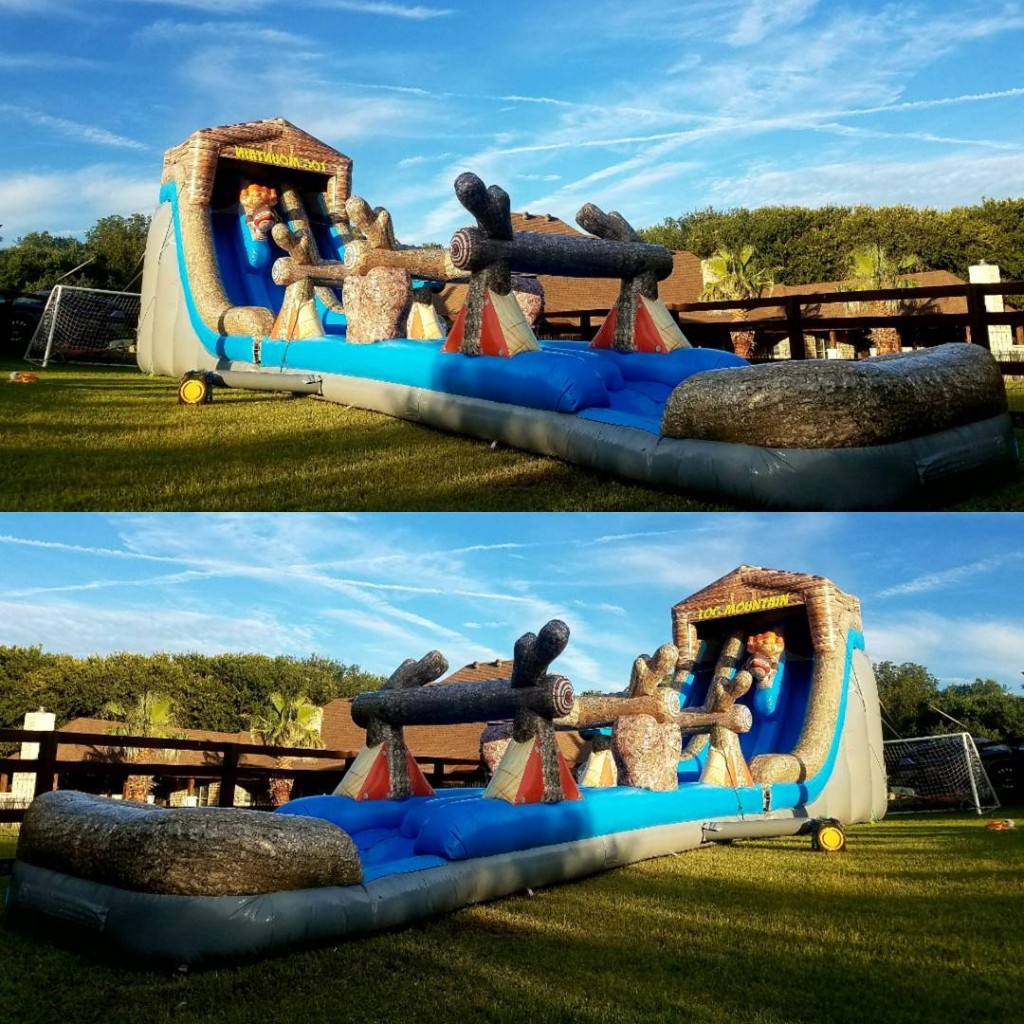 Log Mountain Water Slide - Jump City